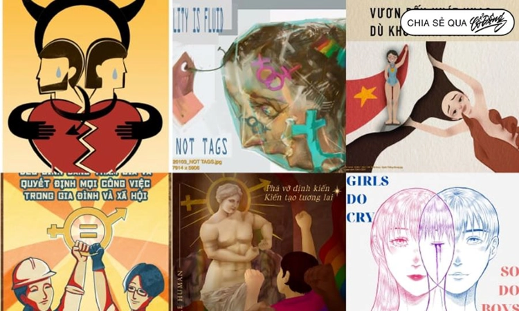 Art propaganda exhibition to promote gender equality