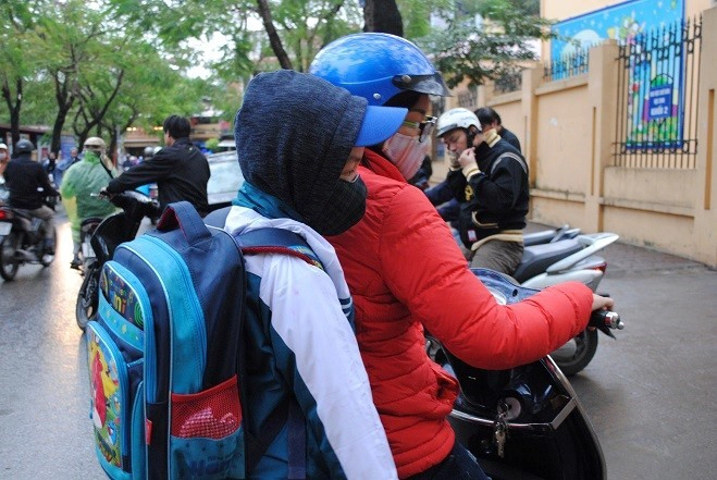 Hanoian students to stay home in case of cold weather