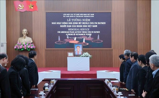 Memorial service held in Hanoi to commemorate Merle Ratner's passing