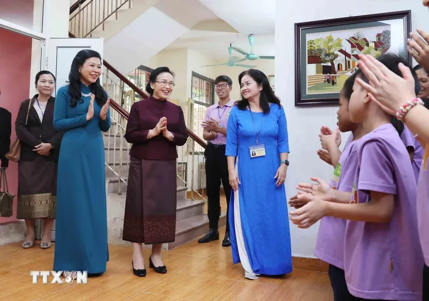 Vietnamese and Lao First Ladies visit Birla Children’s Village in Hanoi